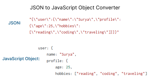 Json To Javascript Object Converter Online Free Tool