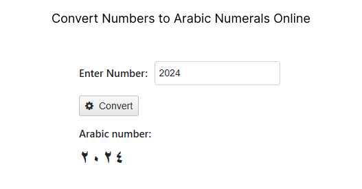Convert Numbers To Arabic Numerals With JavaScript And PHP