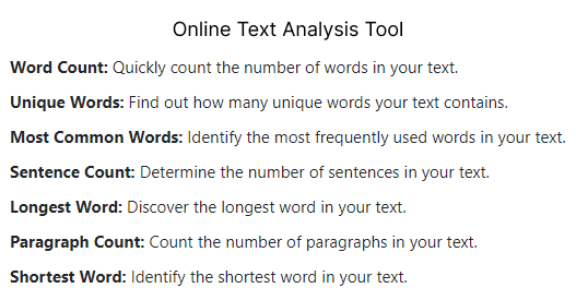 Online Text Analysis Tool | Analyze Your Writing Instantly